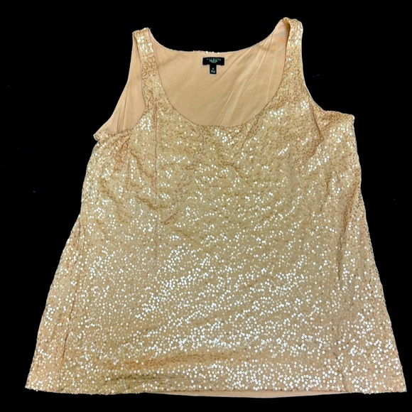 Talbots | Tops | Plus Size Talbots Sequin Tank Top | Poshmark